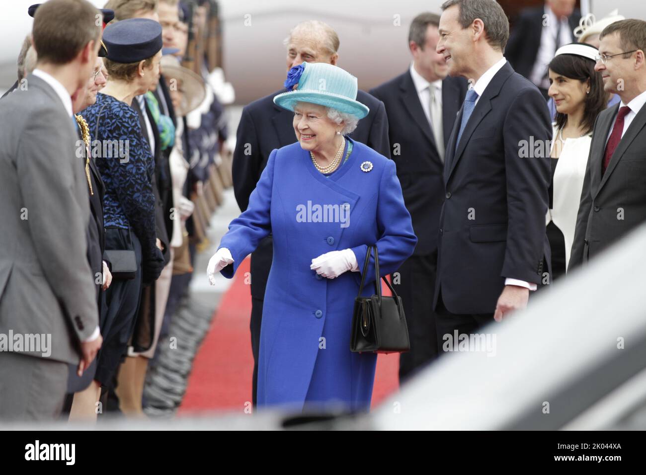 06/23/2015, Germany, Berlin, Queen Elizabeth II. and Prince Philip are ...