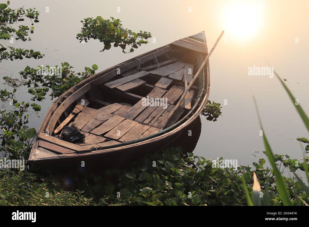 Boat on river Stock Photo - Alamy