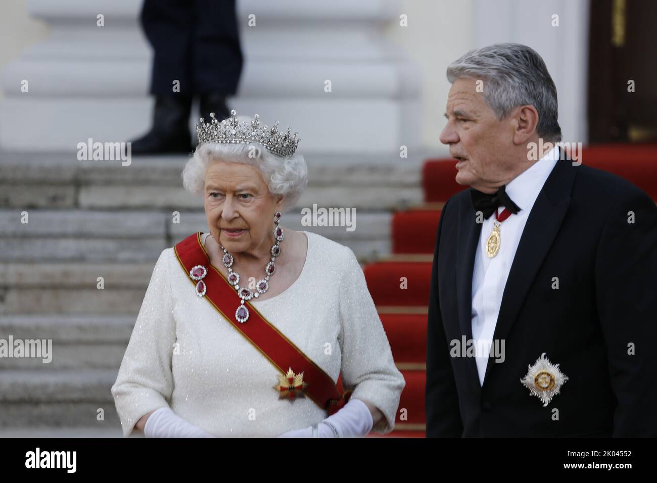 06/24/2015, Germany, Berlin, Queen Elizabeth II. and Prince Philip ...