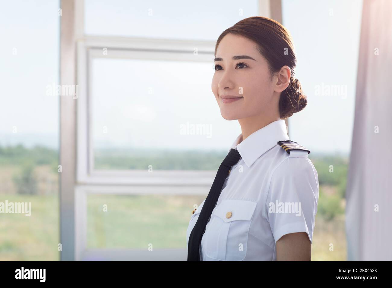 Chinese air traffic controller in tower Stock Photo - Alamy