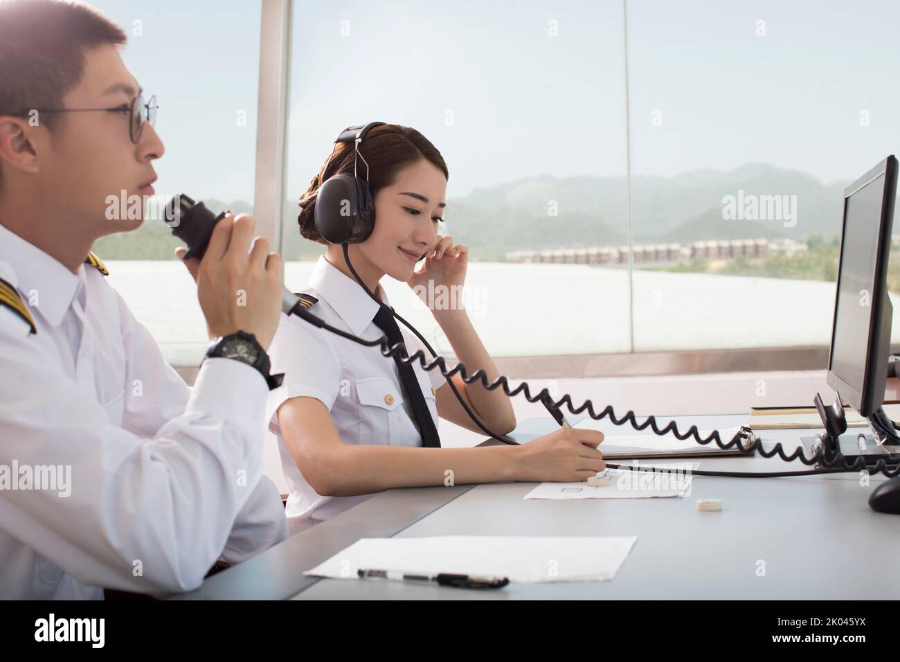 Asian air traffic controller hi-res stock photography and images - Alamy