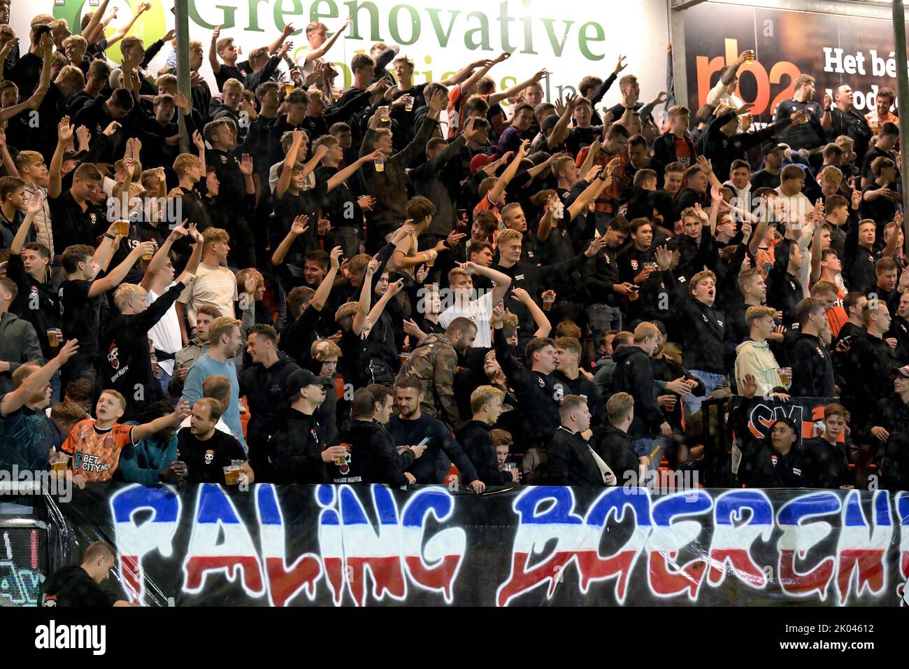 VOLENDAM - Supporters during the Dutch Eredivisie match between FC ...