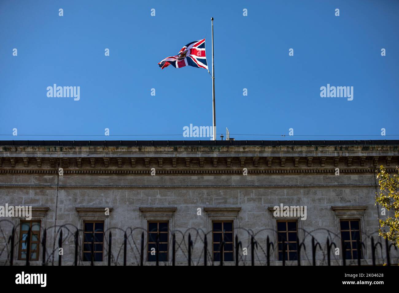 Istanbul, Turkey. 9th Sep, 2022. Due to the death of Queen Elizabeth II ...