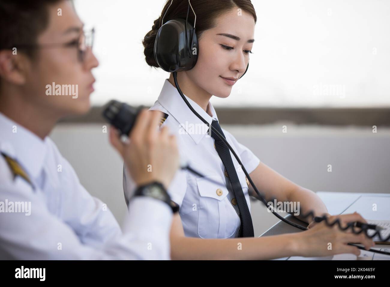 Asian air traffic controller hi-res stock photography and images - Alamy