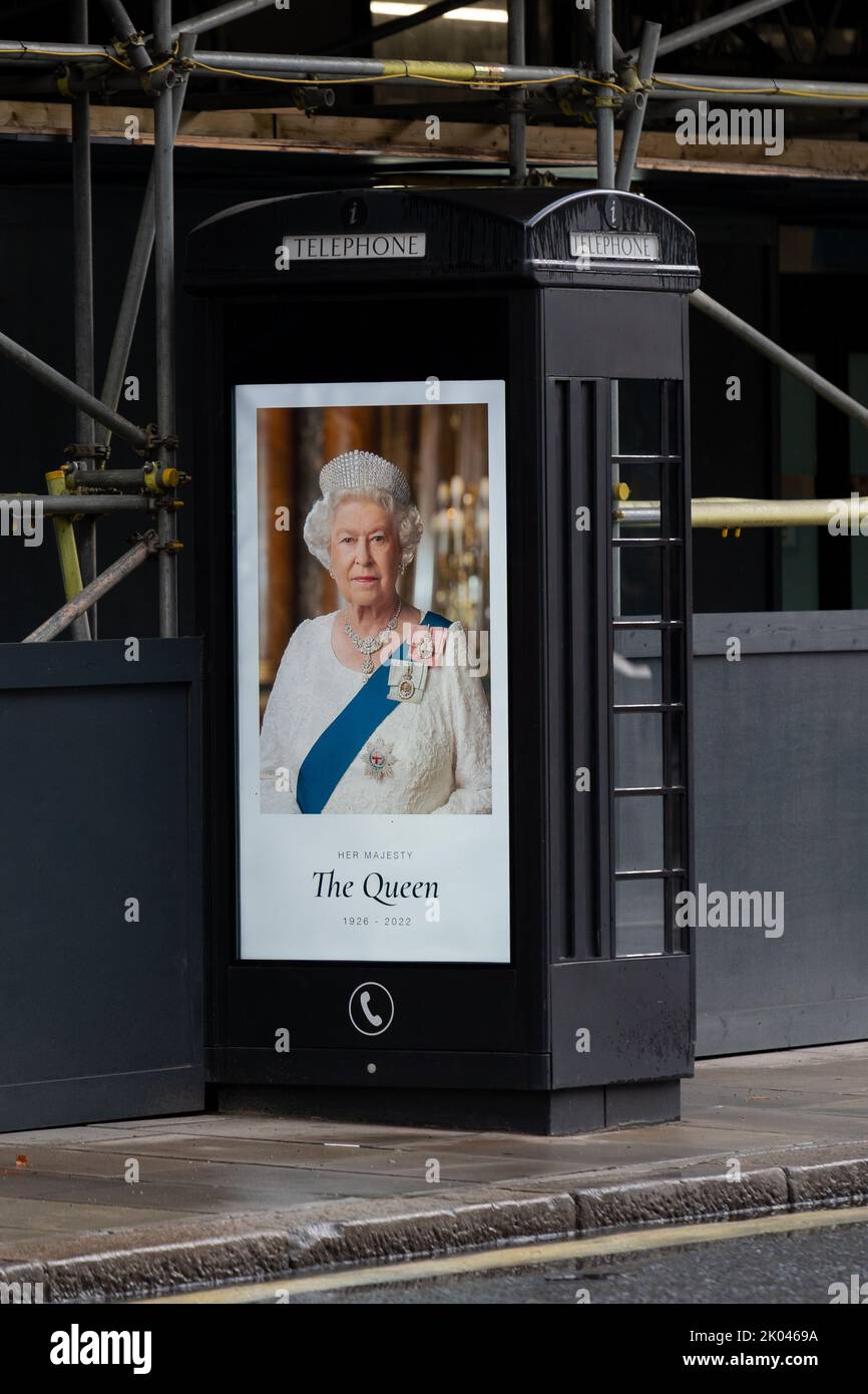 The Queen appears on billboards around London after the passing of Her ...