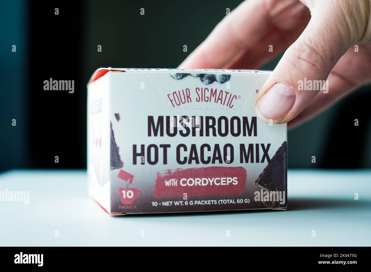 Helsinki Finland September 8 2022 Four Sigmatic Mushroom Cacao Mix