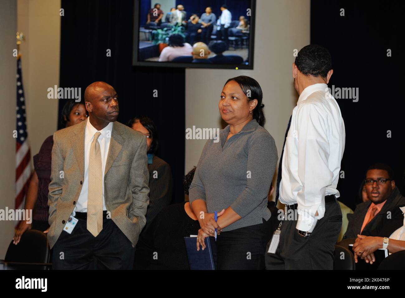 210112 - Admin all Hands Meeting Stock Photo - Alamy