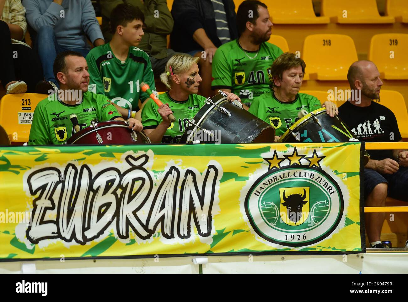 Zubri, Czech Republic. 09th Sep, 2022. Fans of Zubri in action during ...