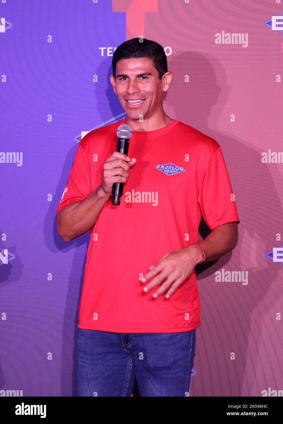 DORAL, FL - SEPTEMBER 9: Jonny Magallon is seen during the Telemundo ...
