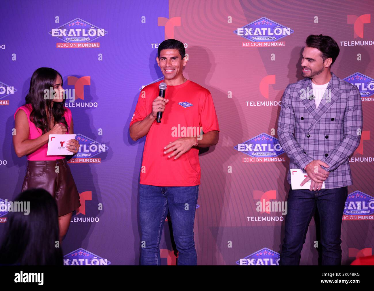 DORAL, FL - SEPTEMBER 9: Marisela Cantú, Jonny Magallon and Frederik ...