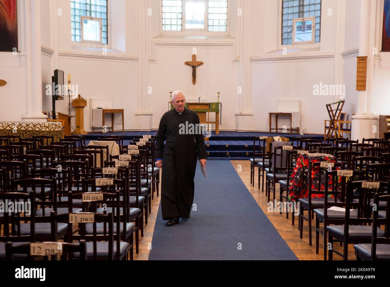 Moscow, Russia. 9th of September, 2022. Anglican Chaplain Malcolm ...