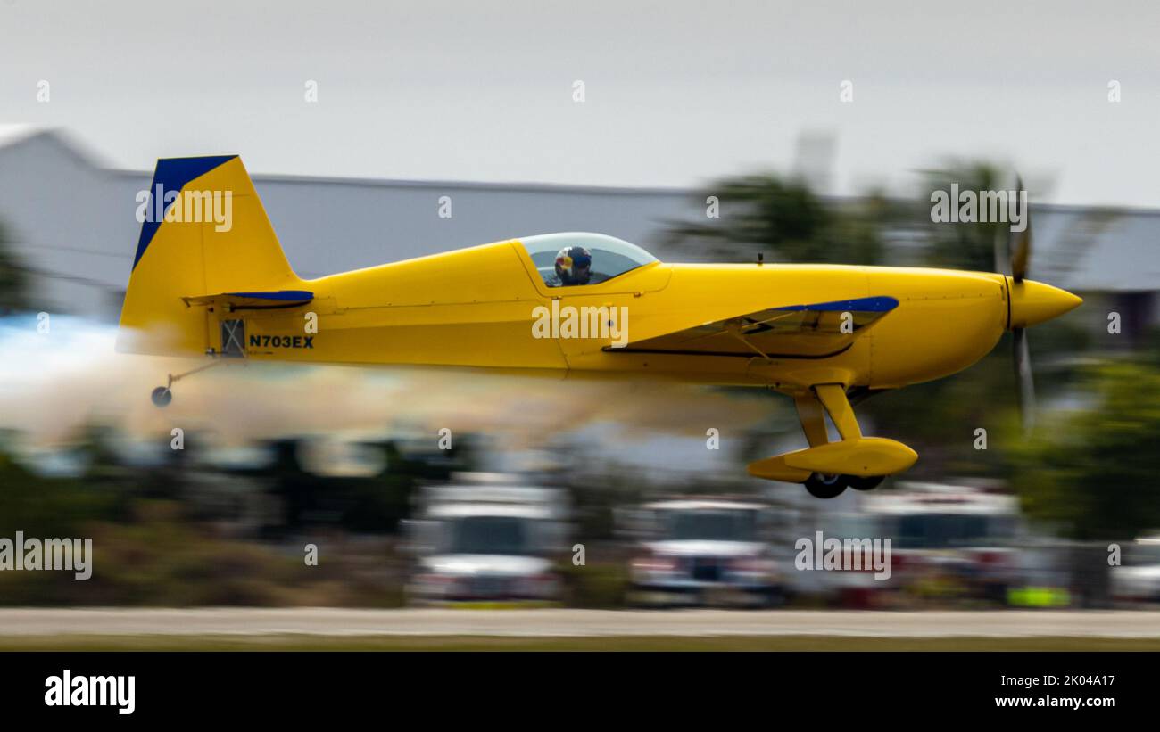 The incredible Kevin Coleman at the Stuart Air Show Stock Photo - Alamy