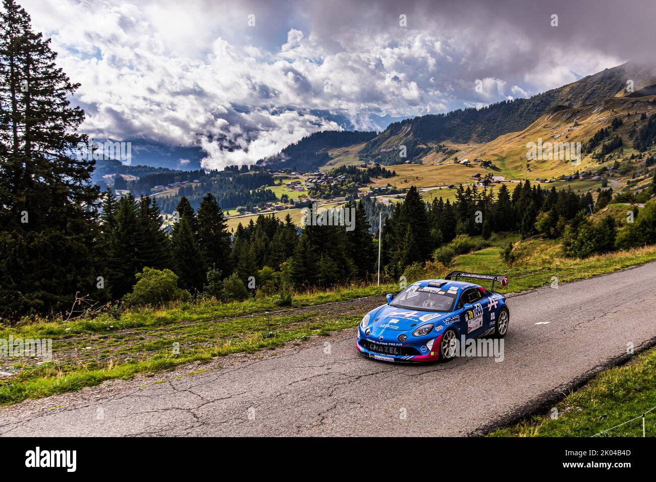 36 RAYMOND Cyril, SALMON Valentin, Alpine A110 RGT, action during the ...
