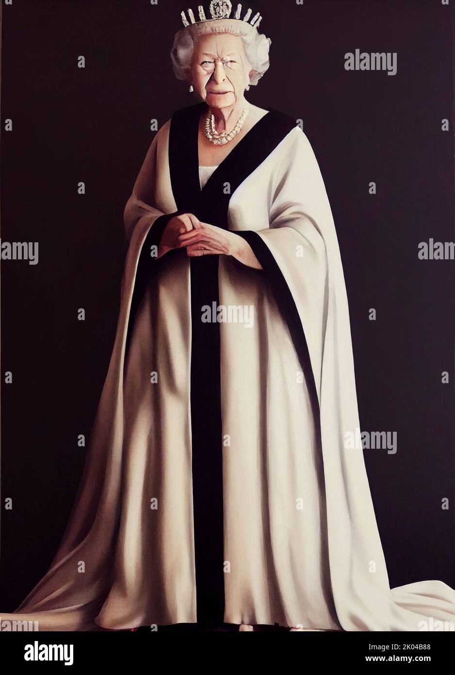 The queen elizabeth ii portrait hi-res stock photography and images - Alamy