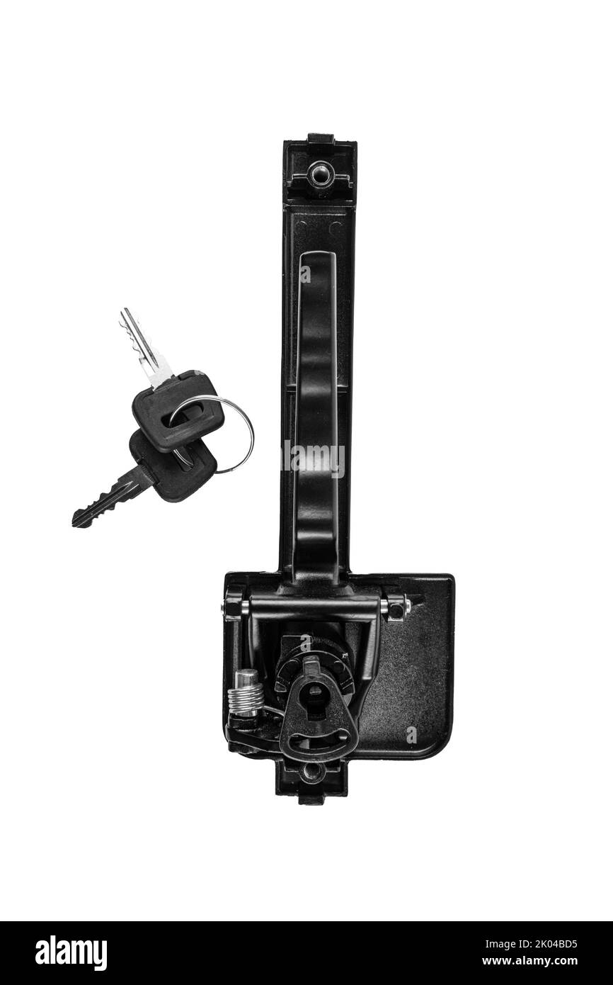 plastic external car door handle. Automotive spare part. isolated on ...