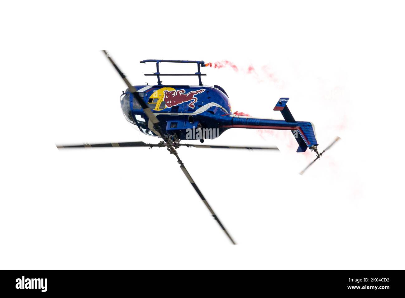 The incredible Red Bull Chopper at the Stuart Air Show Stock Photo - Alamy