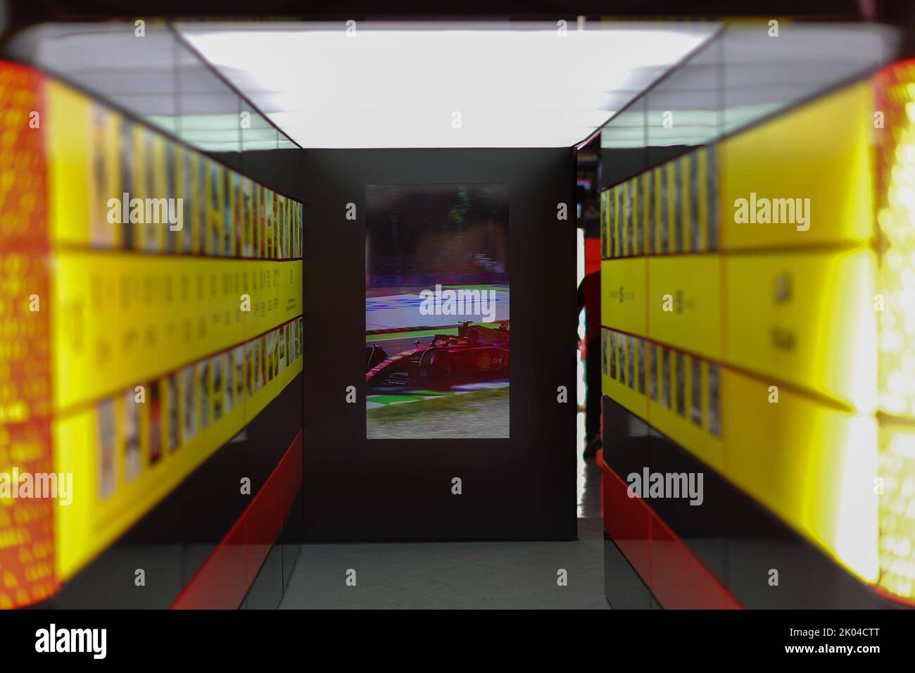 Monza, MB, Italy. 9th Sep, 2022. Ferrari Special Livery and box for ...