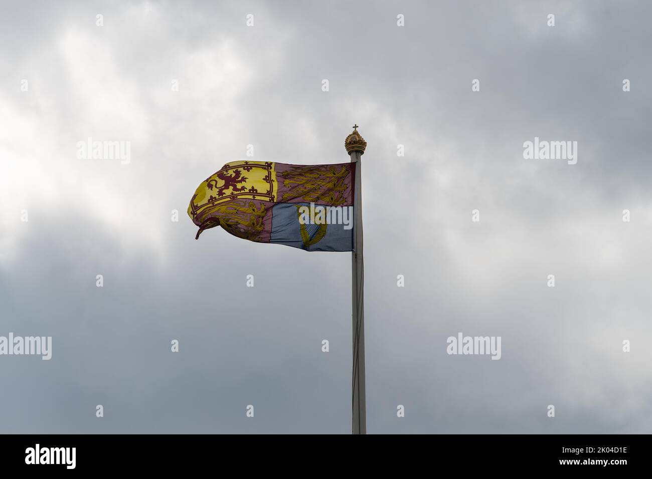 The Royal Standard flag is flown at Buckingham Palace in respect to the ...