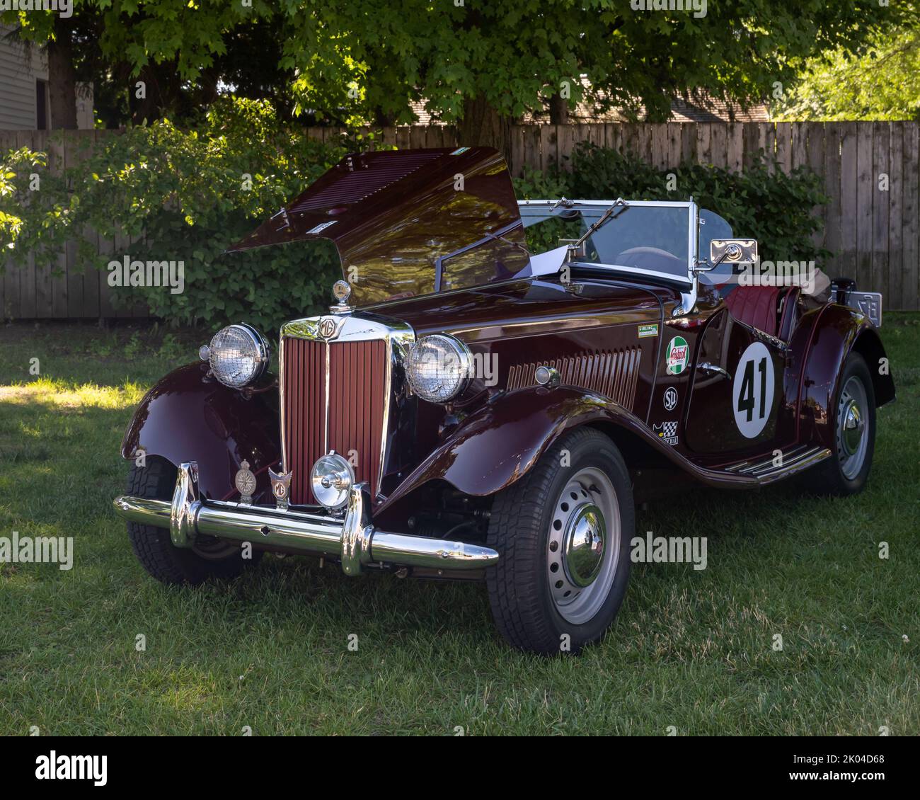 DEARBORN, MI/USA - JUNE 18, 2022: A 1952 MG TD MK II racecar at the ...
