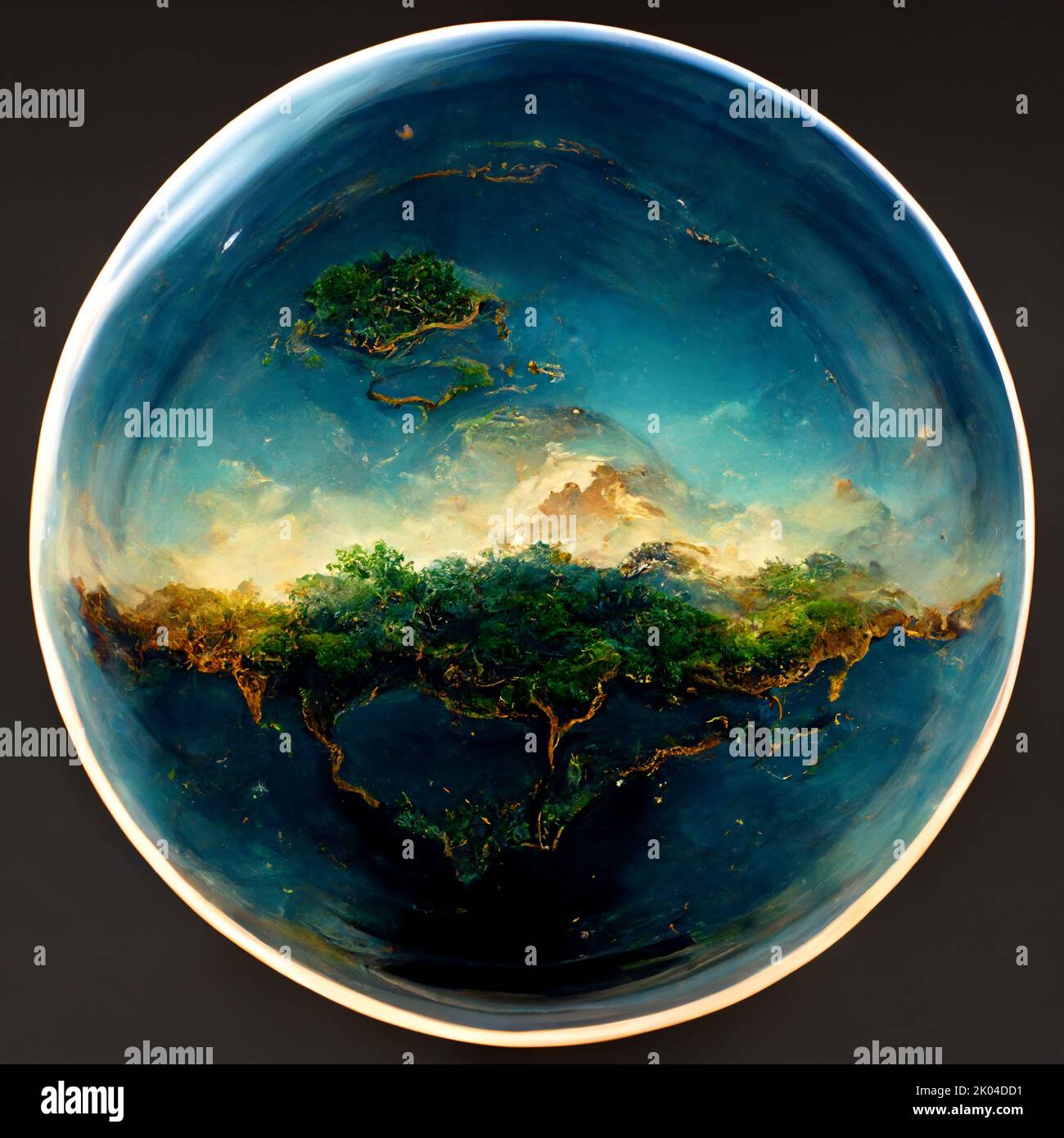 Paintings Of Imaginary Planets