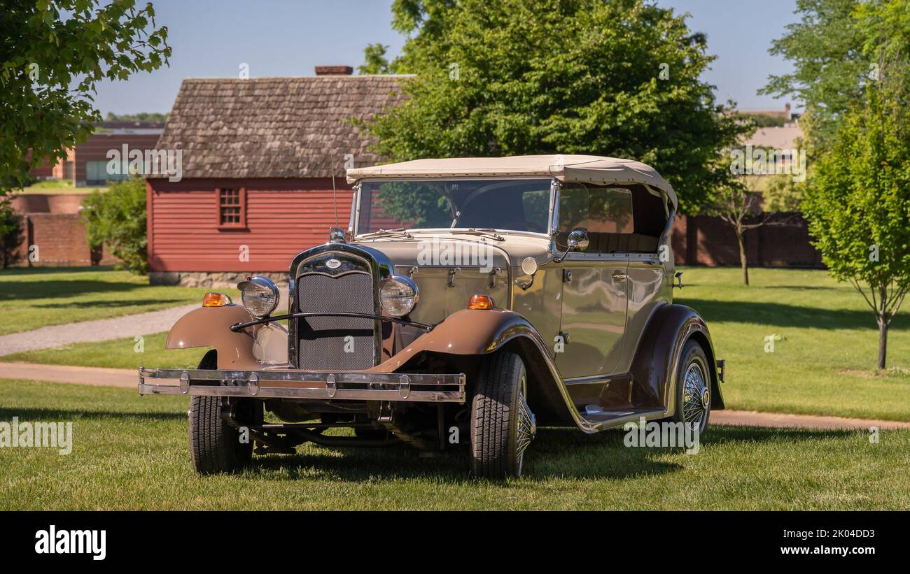 DEARBORN, MI/USA - JUNE 18, 2022: A Ford Phaeton car at the Henry Ford ...