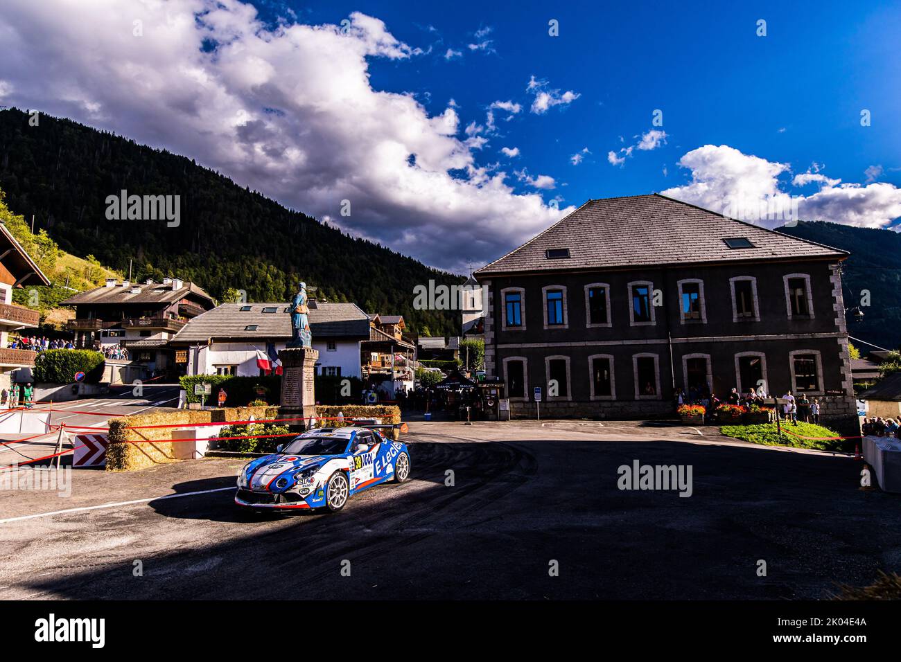38 ROCHE Jean Luc, BROCOURT David, Alpine A110 RGT, action during the Rallye du Mont-Blanc ...