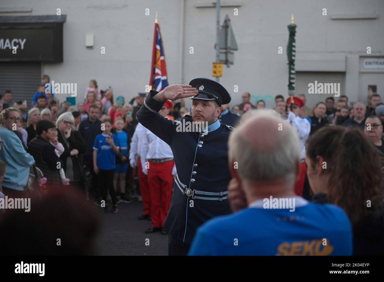 Loyalist Bands and members of the public come out to mourn the loss of ...