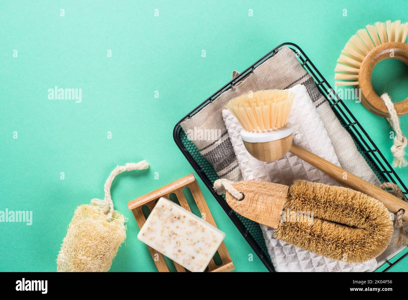 Zero waste cleaning utensils for kitchen Stock Photo - Alamy