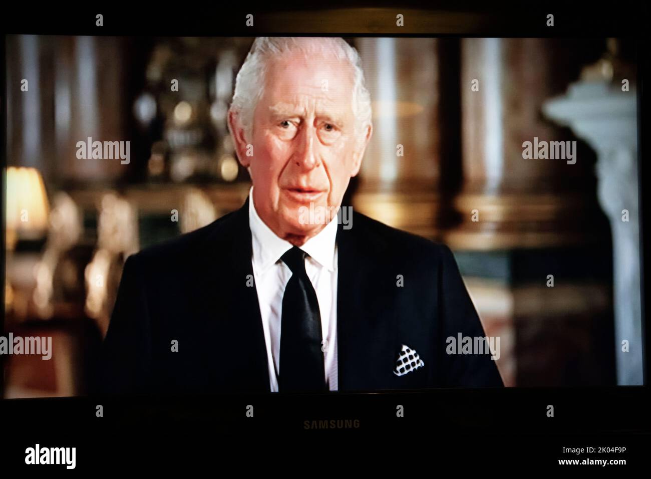 Edinburgh 9th September 20202. King Charles III appear in TV for his ...