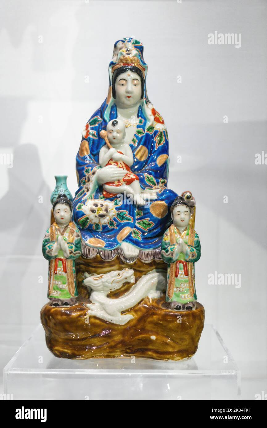 Maria Kannon, statue of Buddhist Kannon for Christian veneration in ...