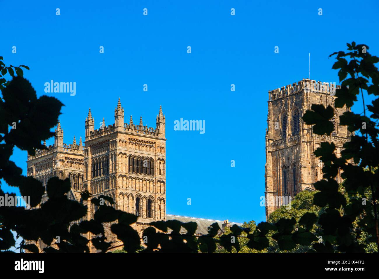 cathedral towers in Durham Co Durham UK Stock Photo - Alamy
