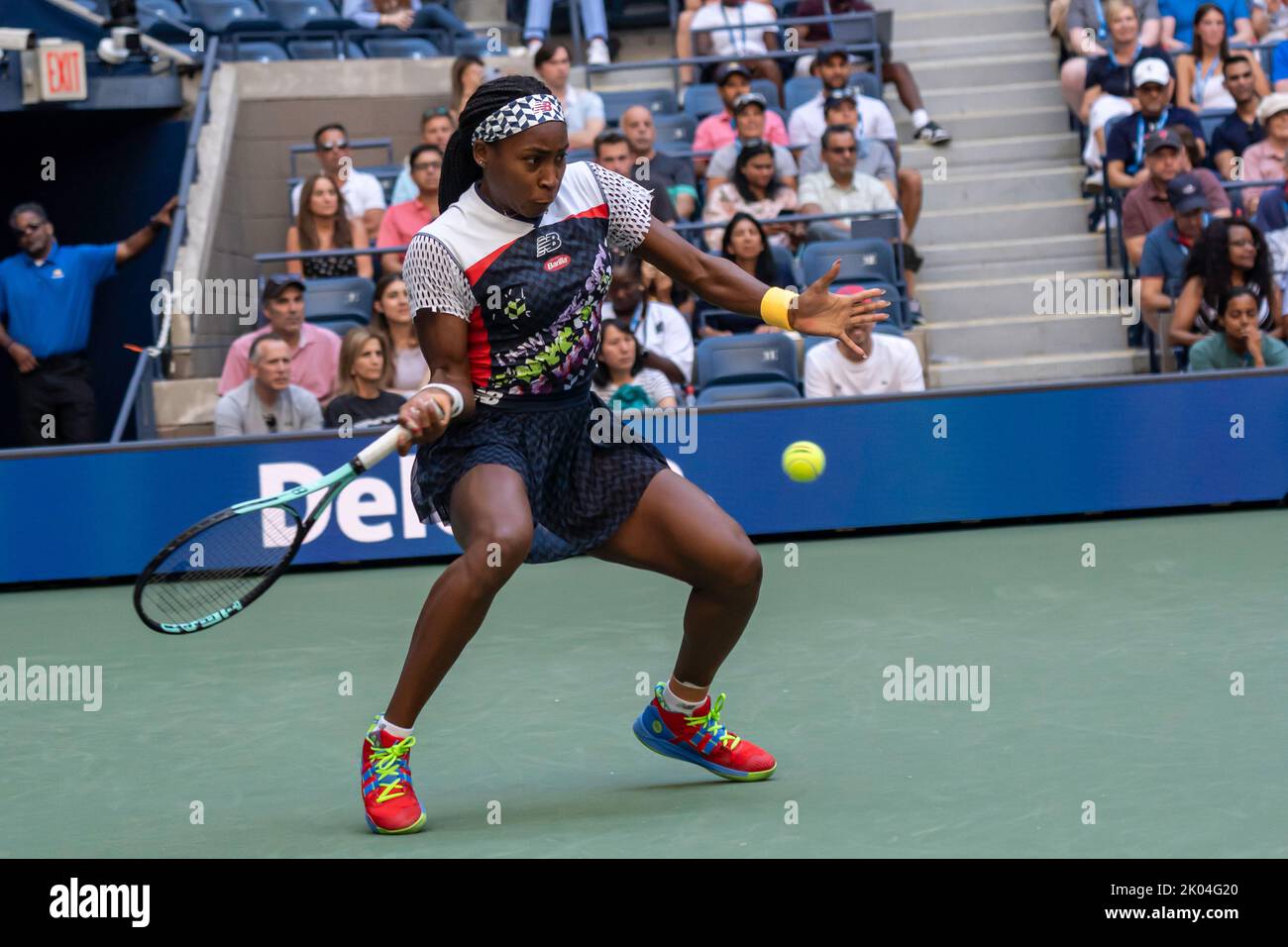 Coco Gauff (USA) competing at the 2022 US Open Stock Photo - Alamy