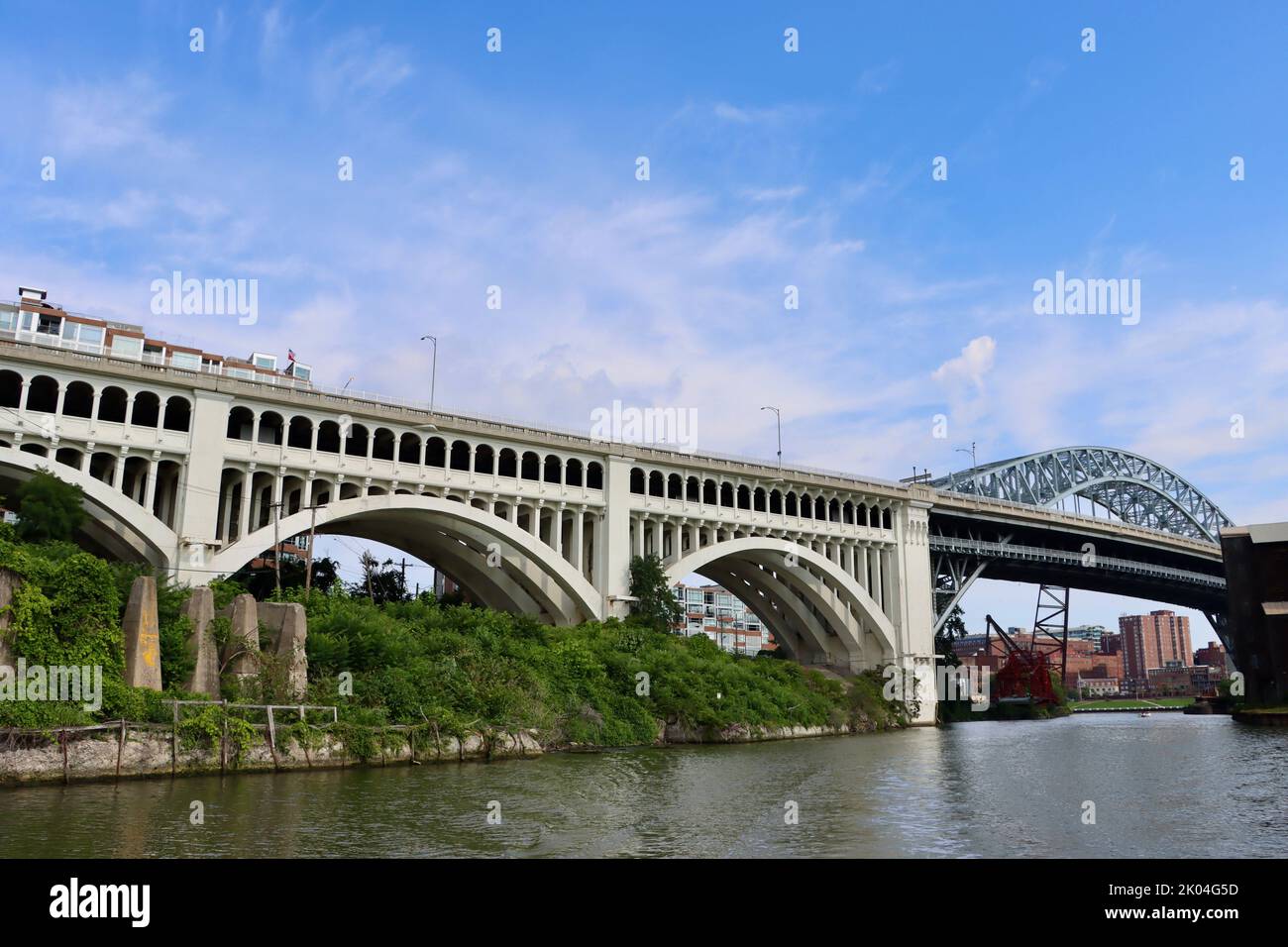 3,112-foot-long (949 m) Detroit–Superior Bridge (officially known as ...
