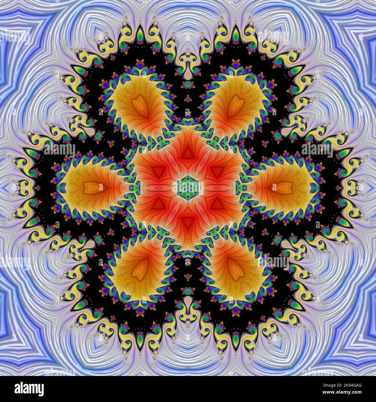 Abstract Computer generated Fractal design. A fractal is a never-ending ...