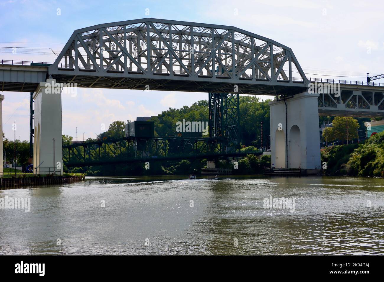 Cleveland Union Terminal Viaduct for RTA/subway trains over Cuyahoga ...