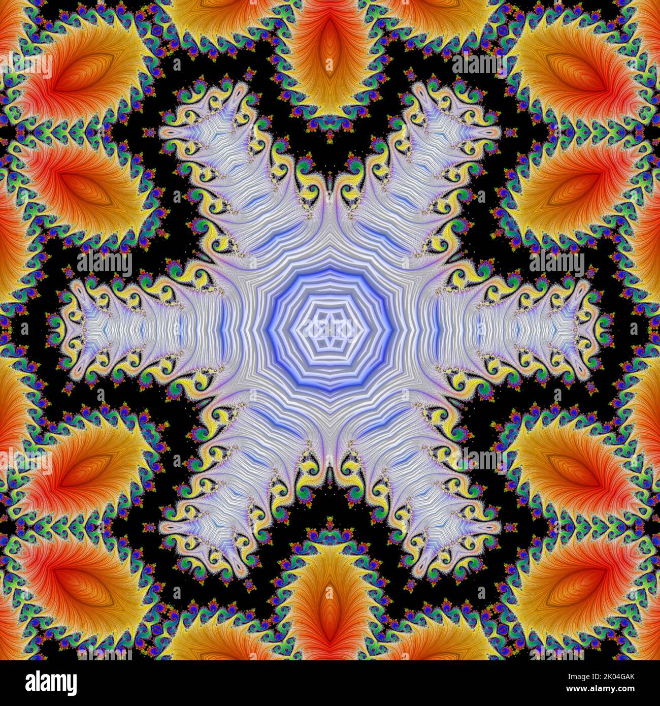 Abstract Computer generated Fractal design. A fractal is a never-ending ...