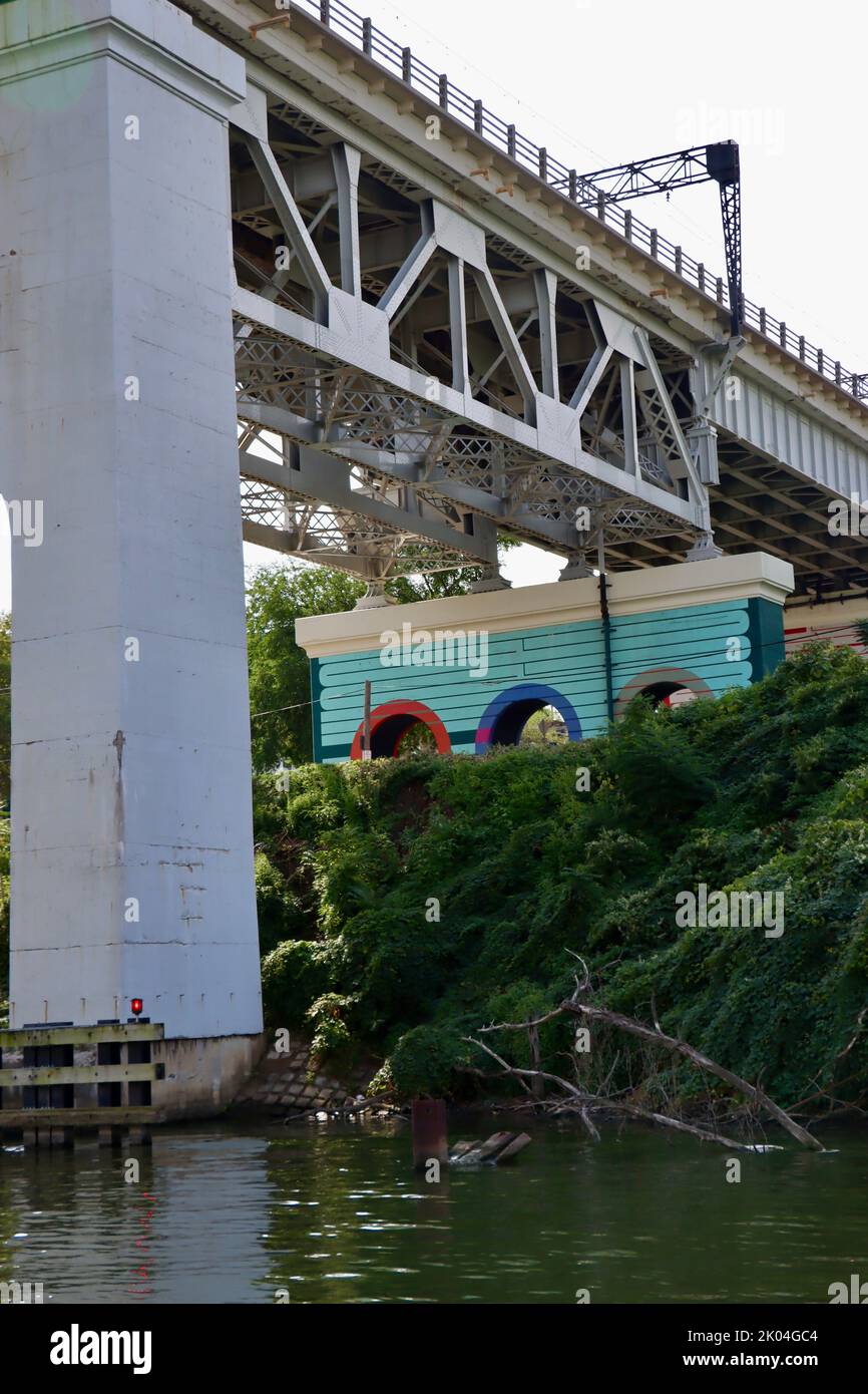 Cleveland Union Terminal Viaduct for RTA/subway trains over Cuyahoga ...