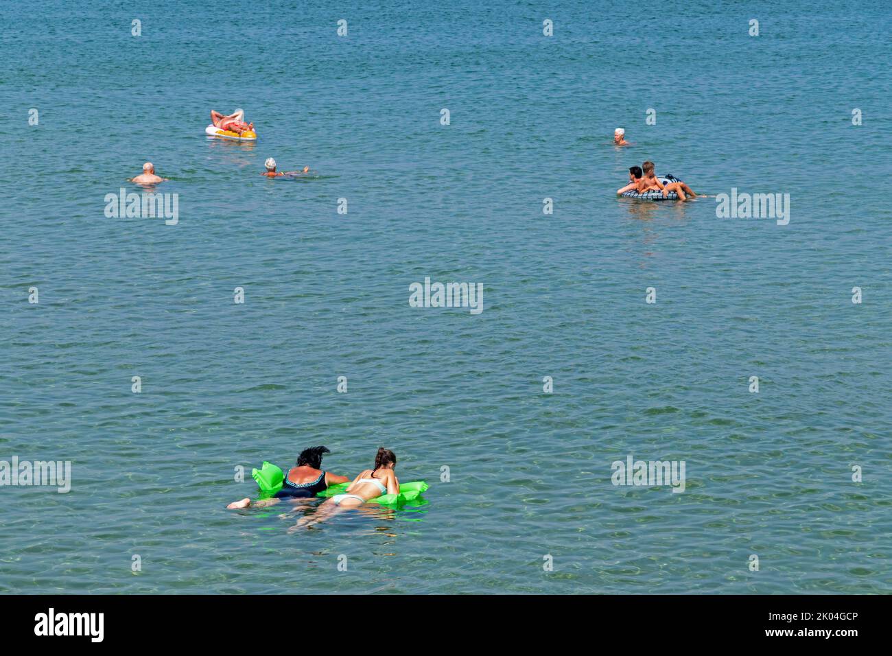 bathing, beach, Göhren, Rügen Island, Mecklenburg-West Pomerania ...