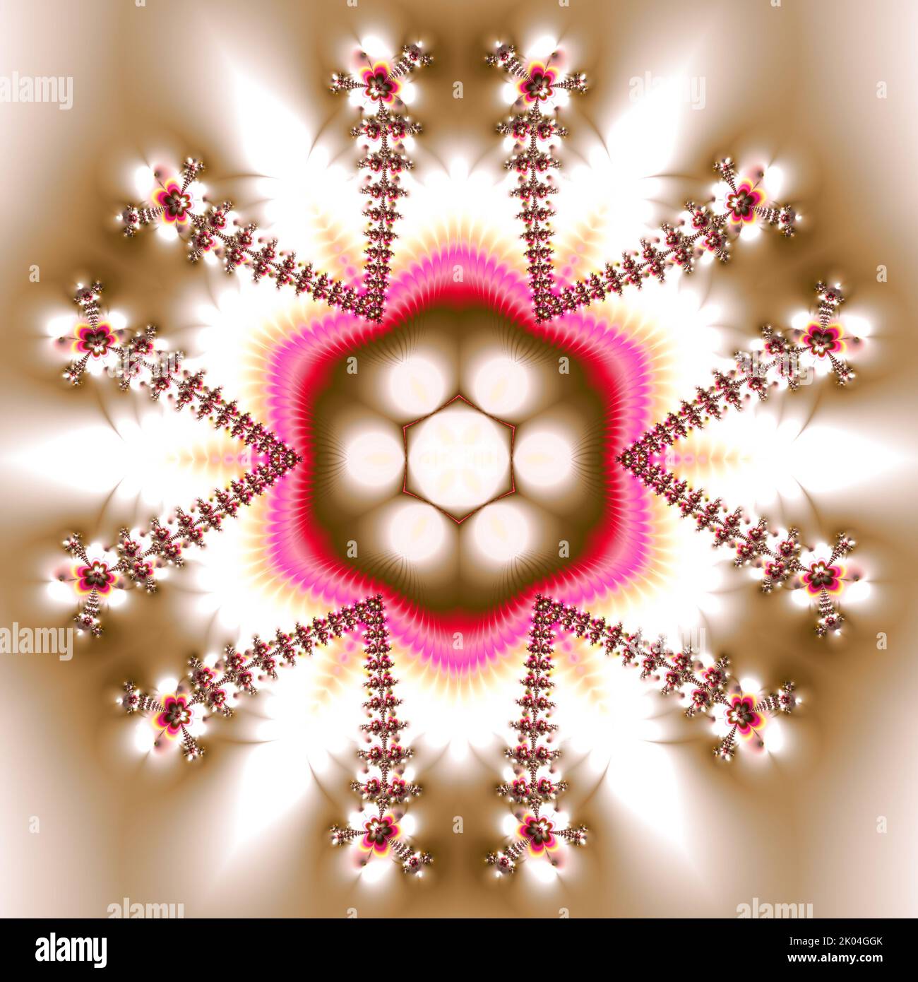 Abstract Computer generated Fractal design. A fractal is a never-ending ...