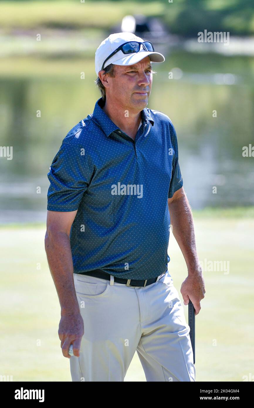 September 09, 2022: Steven Ames walks on the 4th green during the first ...
