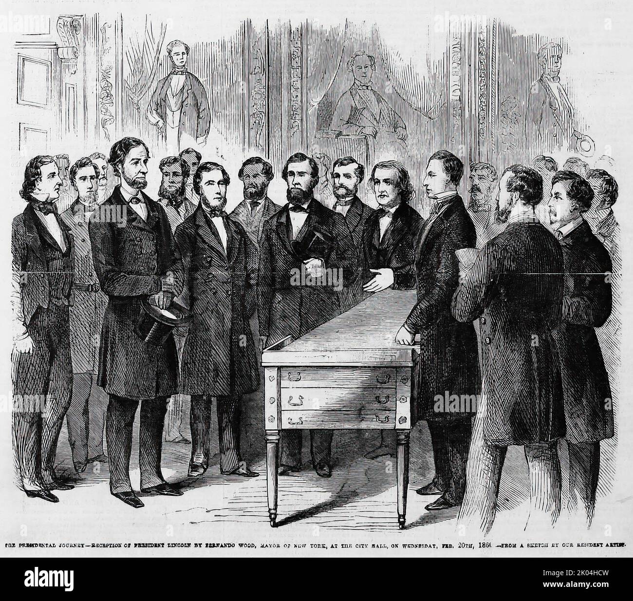 The Presidential Journey - Reception of President Abraham Lincoln by ...