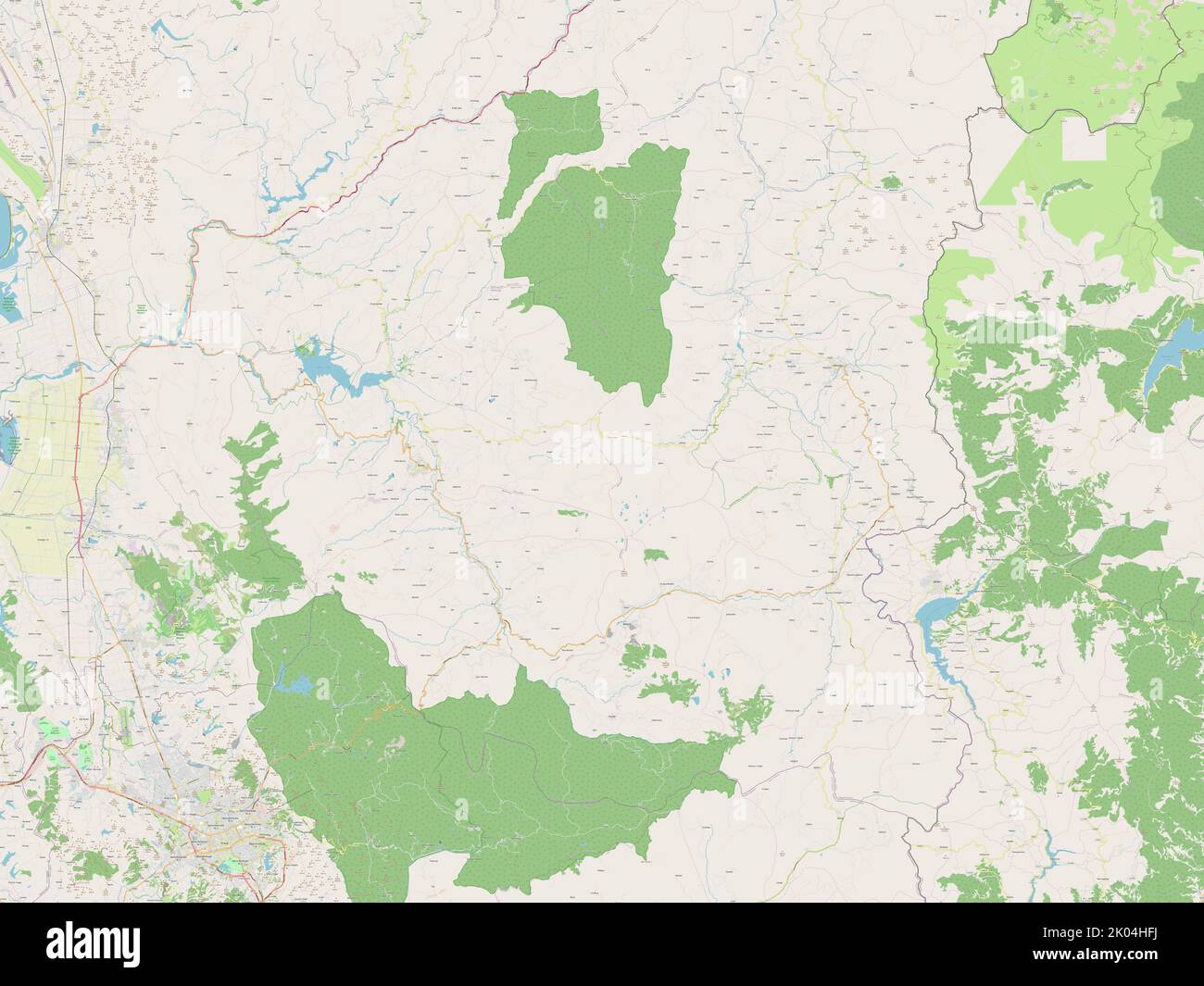 Diber, county of Albania. Open Street Map Stock Photo - Alamy