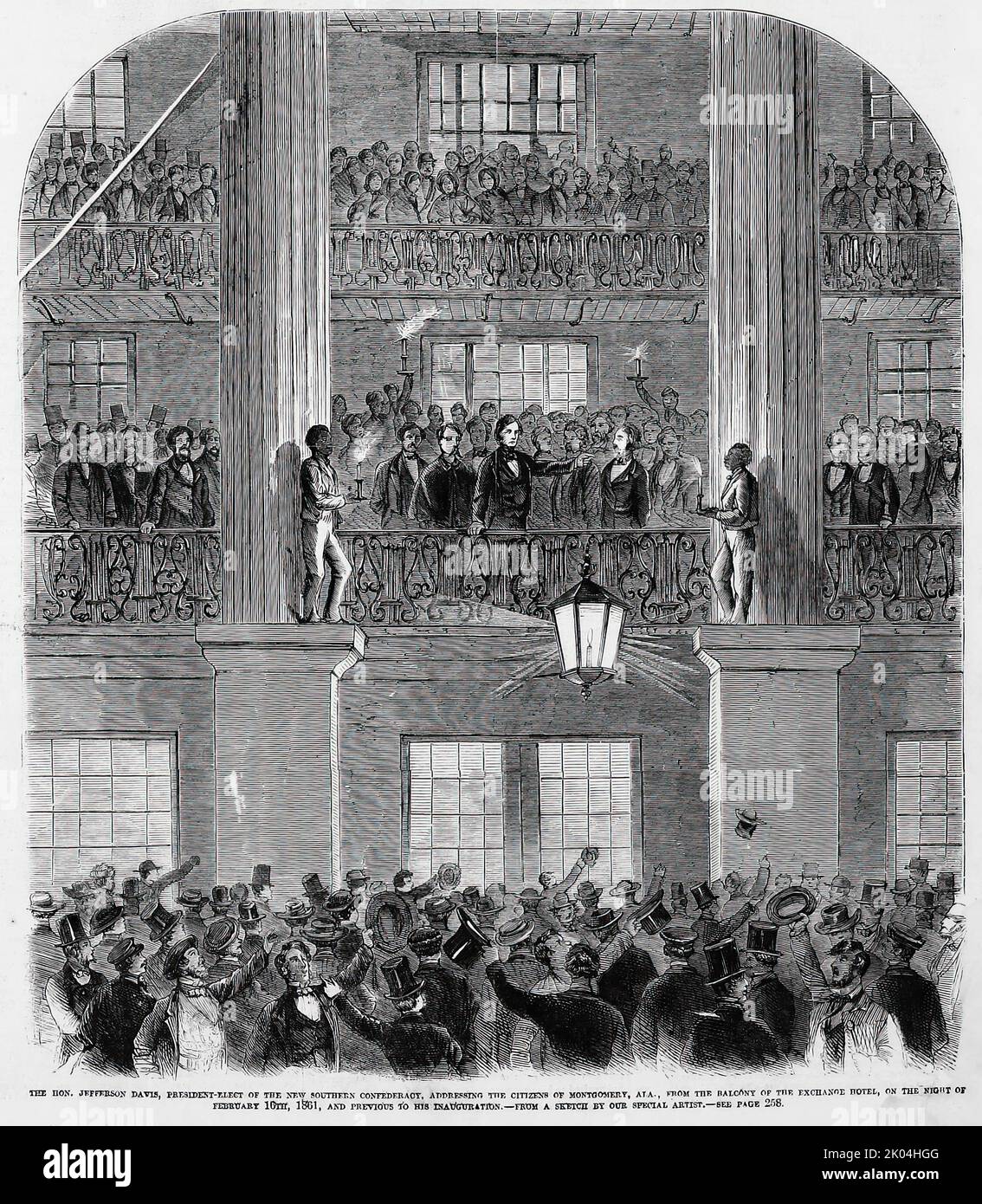 The Honorable Jefferson Davis, President Elect of the New Southern ...