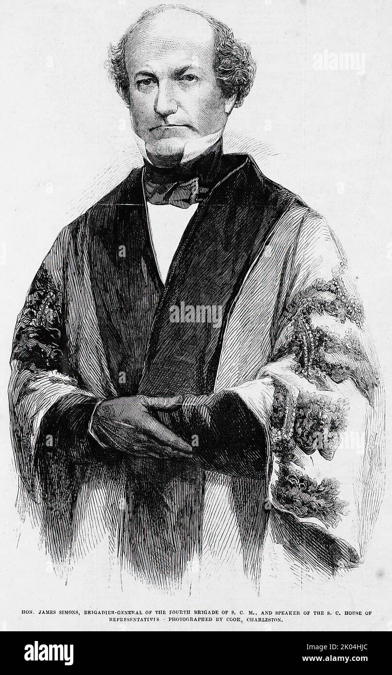 Portrait of the Honorable James Simons, Brigadier-General of the Fourth ...