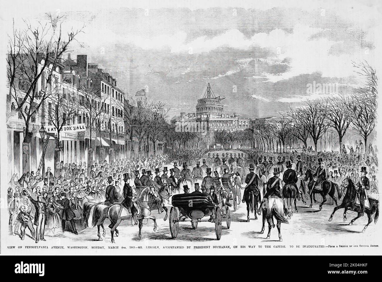 View on Pennsylvania Avenue, Washington, March 4th, 1861 - Mr. Abraham ...