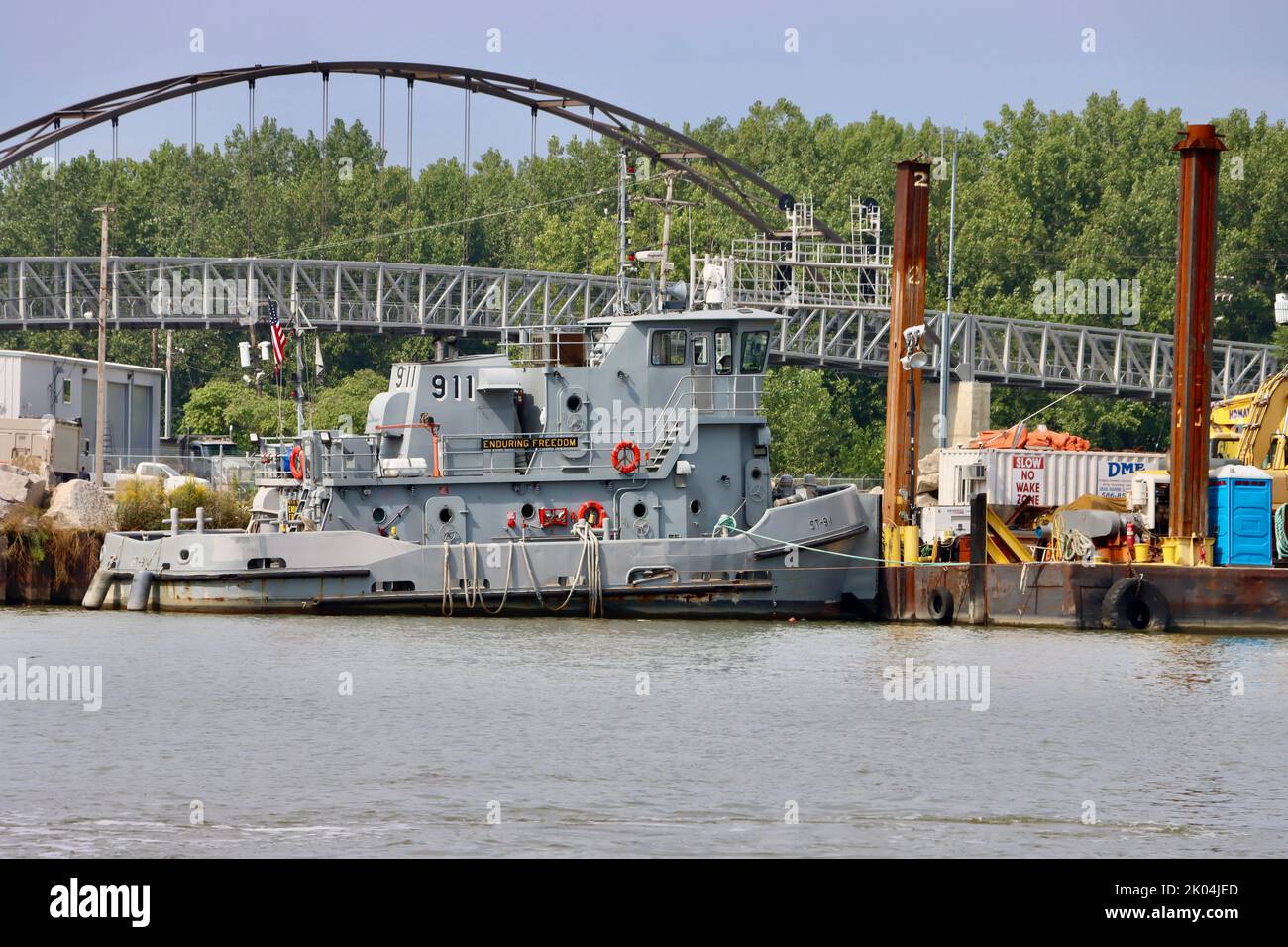 Lake Erie coast guard boat in Cleveland harbor September 2022 Stock ...
