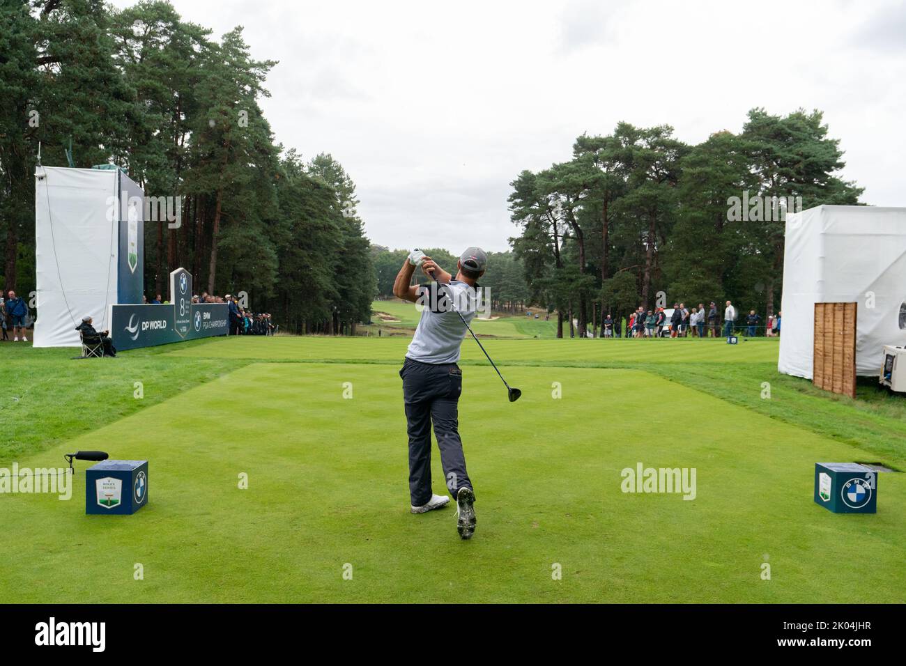 Andrea Pavan (ITA) 11th tee during the BMW PGA Championship 2022 day 1 ...