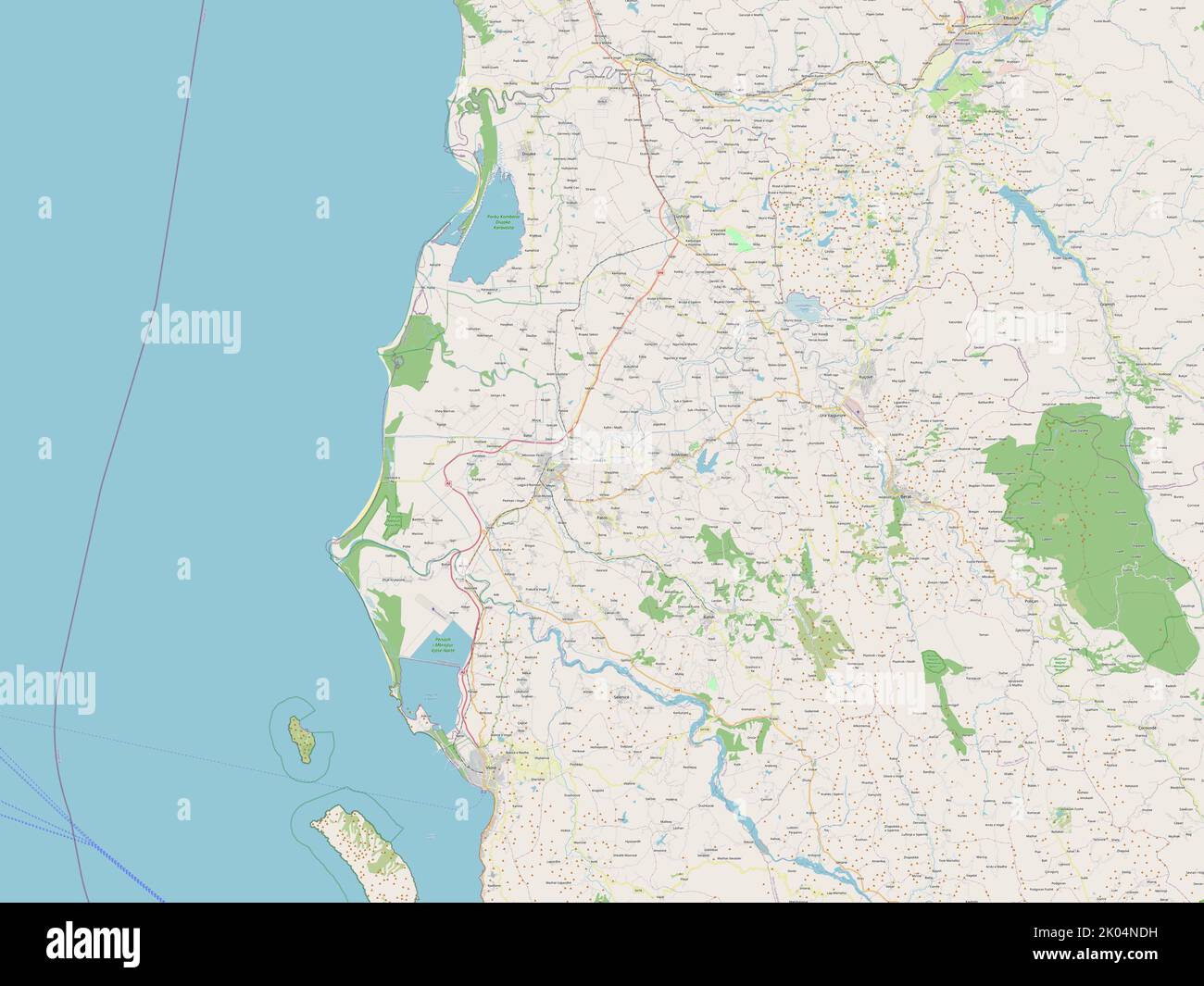 Fier, county of Albania. Open Street Map Stock Photo - Alamy