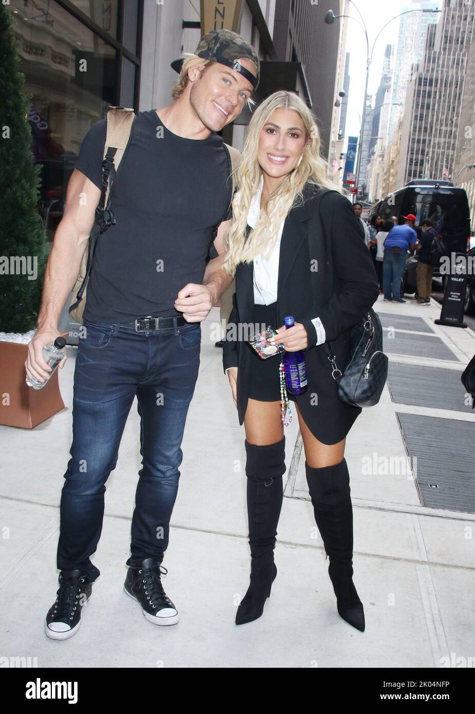 New York, NY, USA. 8th Sep, 2022. Trevor Donovan, Emma Slater seen at ...