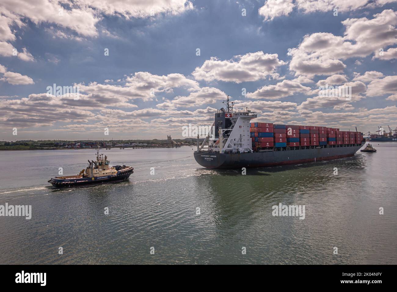 Southampton, England, UK - July 7, 2022: Harbor scenery. Independent ...